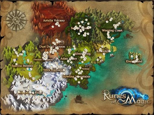 Runes of Magic - Map - Runes of Magic-Infos