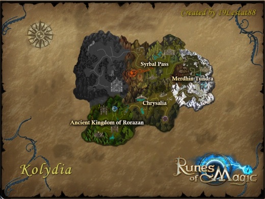 Runes of Magic - Map - Runes of Magic-Infos